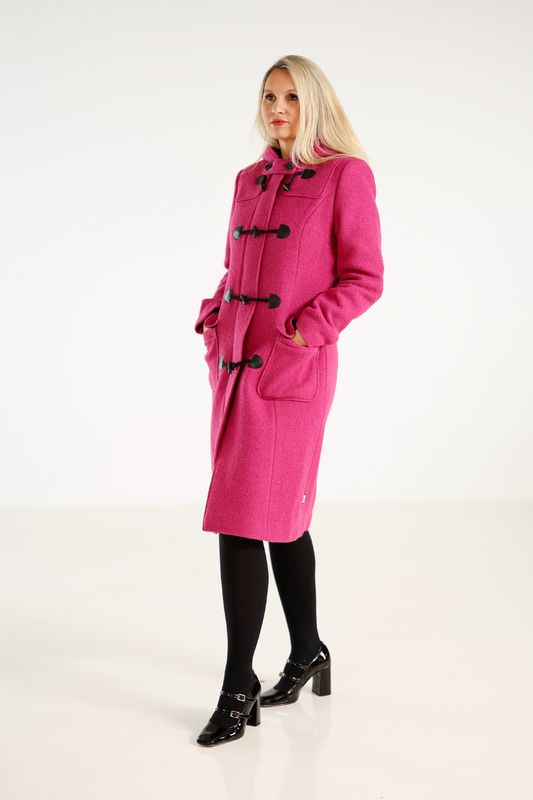 Idunn Duffel coat pink ull från kokonorway - ko:ko norway SE